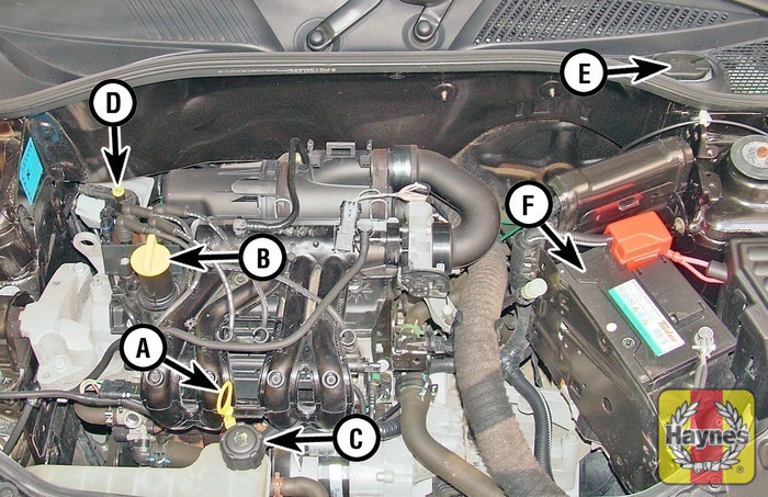 Renault Clio (2001 - 2005) 1.4 - Fluid level checks - Haynes Publishing